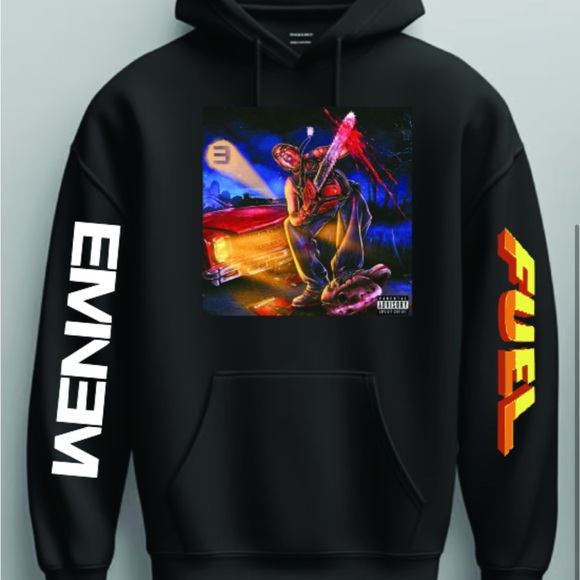 Sweaters | Eminem Fuel Pullover Sweater With Hoodie New 223 | Poshmark